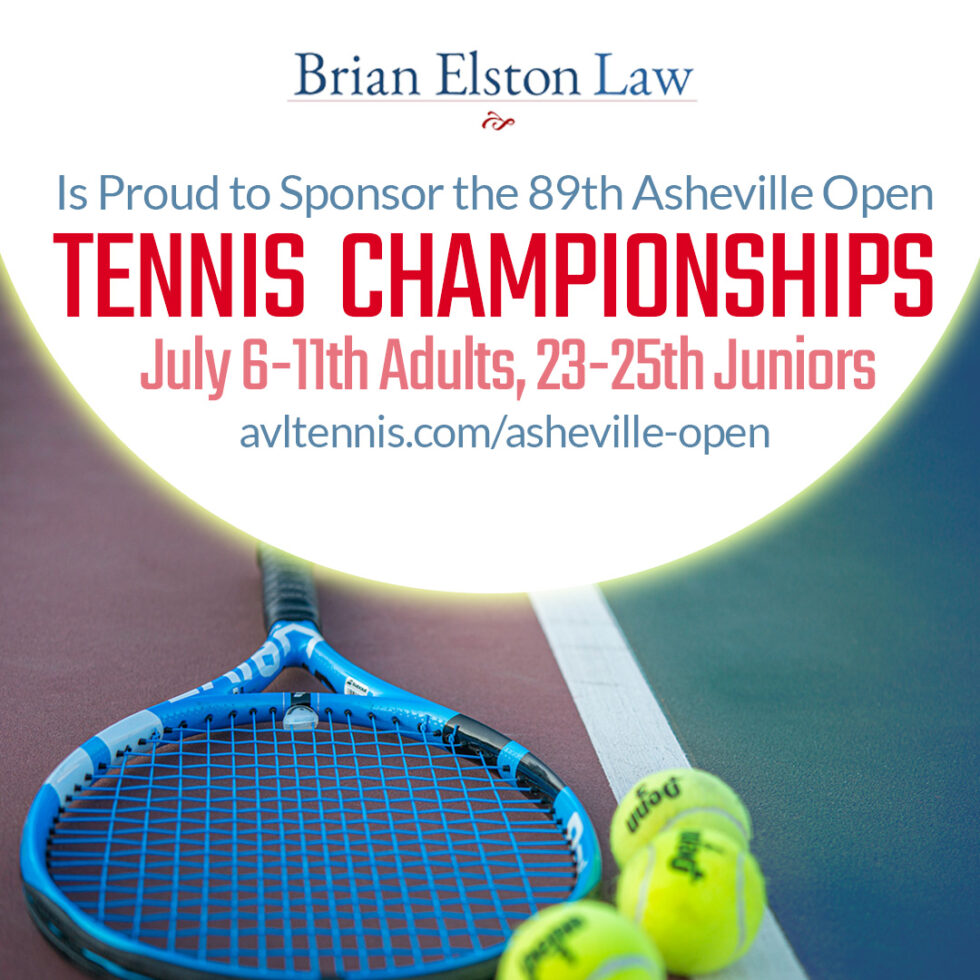 Brian Elston Law Sponsors 2021 Asheville Tennis Open - Brian Elston Law